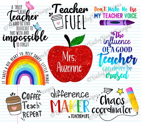 Teacher Shimmer Glitter Tumbler Tumbteach0520 Bailey Bunch Designs