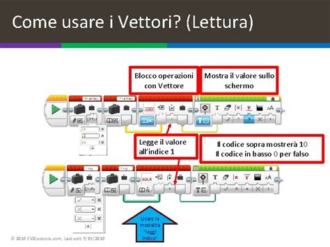 Advanced Ev 3 Programming Lesson Array Vettori By