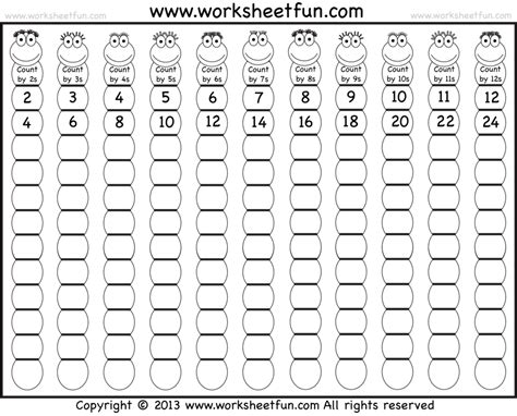 Skip Counting Practice Worksheets CountingWorksheets