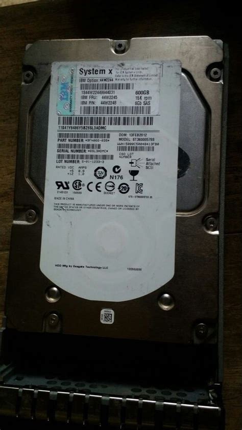 Metal IBM Part No W GB SAS K Gbps Server Hard Disk Drive At In New Delhi