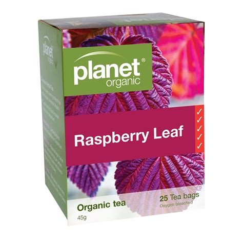 Planet Organic Raspberry Leaf 25 Tea Bags Evergreen Health And Wellness