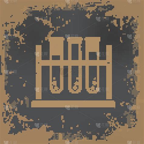 科学设计在垃圾背景，向量