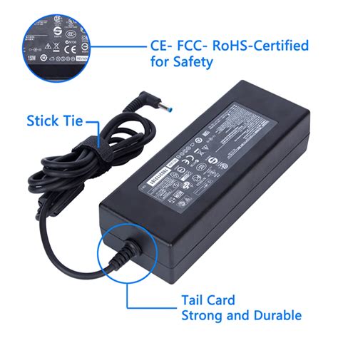 KWOKKERK 19 5V 7 7A 150W Replacement AC Adapter Charger For HP Connector 4 5mm 3 0mm In Laptop