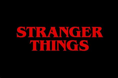 Stranger Things Font Dafonthub