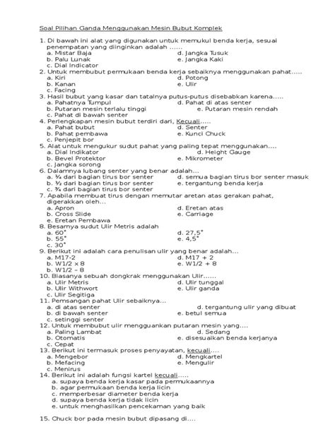 106 Contoh Soal Pilihan Ganda Kompleks Matematika Pembahasan Dikdasmen