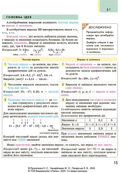Алгебра Підручник 7 клас Наталія Прокопенко — купити книгу за 600 грн у Readeat