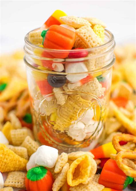 Harvest Halloween Snack Mix Recipe Easily Customizable