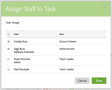 Assign Staff To Task Zistemo Knowledge Base