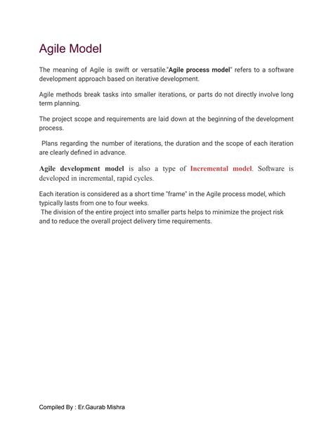 SOLUTION Agile Spiral Model And Software Quality Studypool