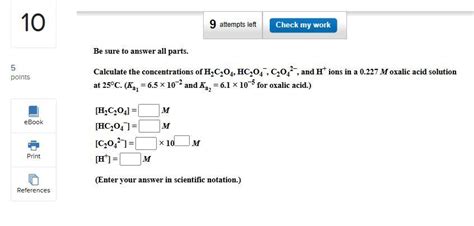 Solved Be Sure To Answer All Parts Calculate The Chegg Com