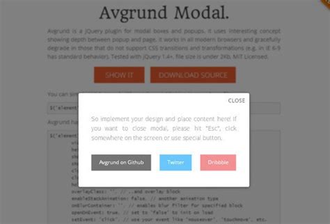 13 Very Useful JQuery Modal Plugins