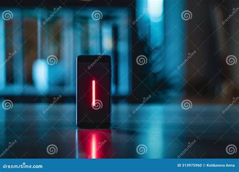 Battery Warning Smartphone Displaying Critical Battery Level Created With Generative Ai