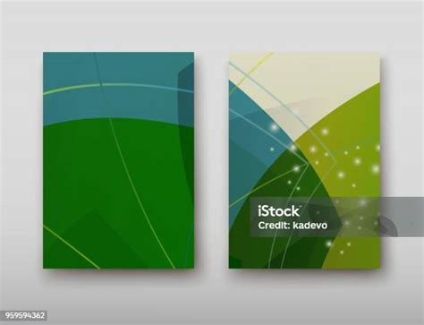 책자 커버 프레 젠 테이 션 추상 기하학적 배경 A4 설정된 기술 브로셔 전단지 디자인 서식 파일 벡터 그림자에서 레이아웃