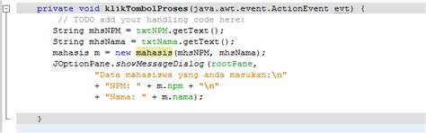 Membuat Aplikasi Input Data Sederhana Dengan Netbeans Java Memahami