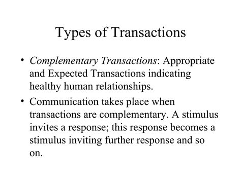 Transactional Analysis Ppt