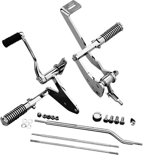 Drag Specialties Chrome Forward Control Kit Fits 1982 2000 Harley Fxrs