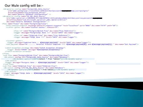 Mule Accessing Multiple Database In Parallel Ppt