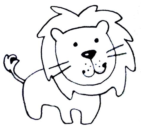 Dibujos De Leones Faciles A Lapiz