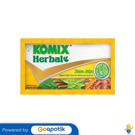 Jual Komix Herbal Rasa Jahe 15 Ml Sachet Shopee Indonesia