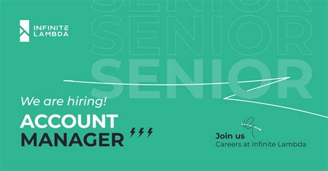 Account Manager Careers At Infinite Lambda