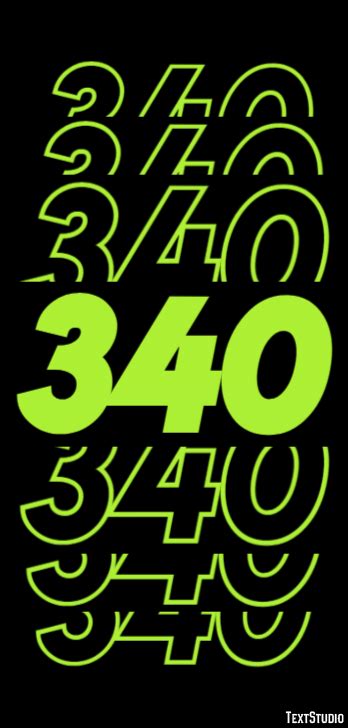 340 Efecto de texto y diseño de logotipos Número