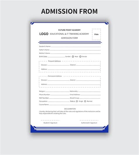 Admission Form Blank Images Free Download On Freepik