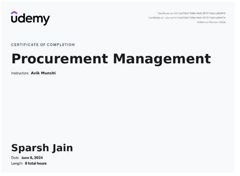 Sparsh J On Linkedin Skillindia Elearing Udemy Procurementmanagement Supplychainmanagement