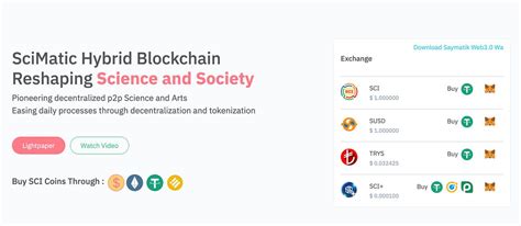 Scimatic Hybrid Blockchain — Sci Coin By Scimatic Hybrid Blockchain Medium