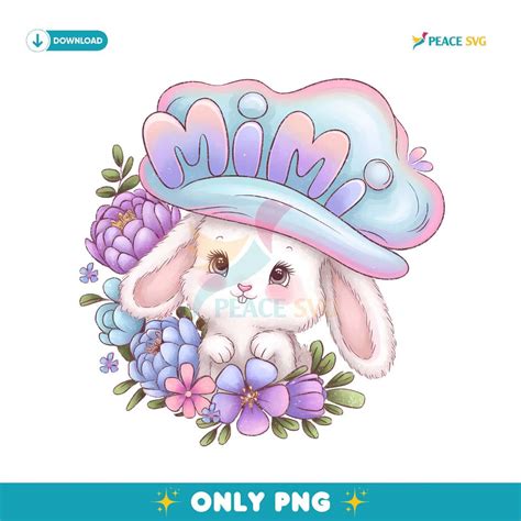 Cute Easter Mama Mimi Bundle Png Instant Download Peace Svg