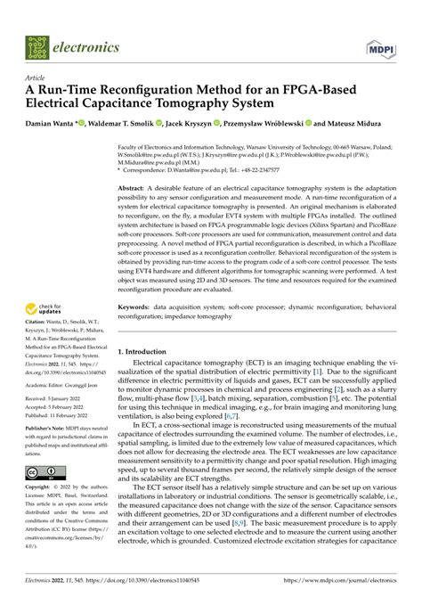 Pdf A Run Time Reconfiguration Method For An Fpga Based Electrical