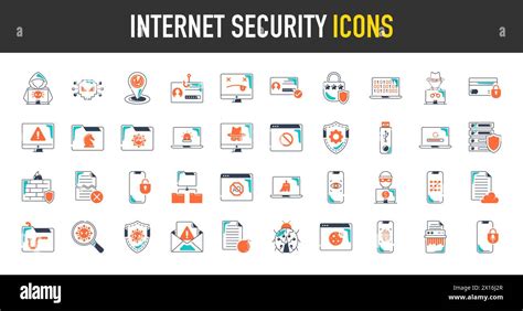 Set Of 40 Icons Related To Internet Security IOT Internet Of Things Smart House Innovation