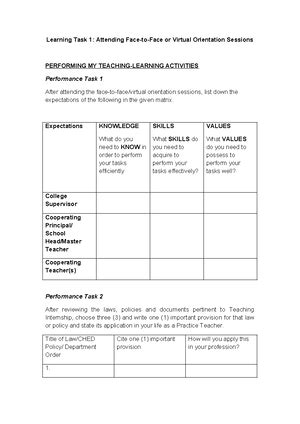 Learning Task Learning Task Learning Task Using Assessment