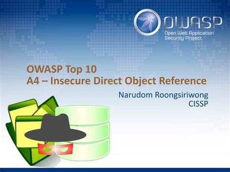 Owasp Top 10 A4 Insecure Direct Object Reference Ppt