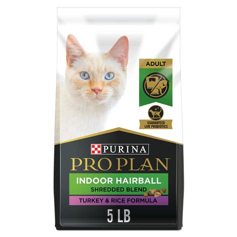 Purina Pro Plan Shredded Blendhairball Indoor Dry Cat Food Turkey