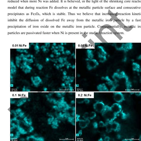 Sem Eds Oxygen Mapping Of Reaction Residues The Oxygen Is Exclusively