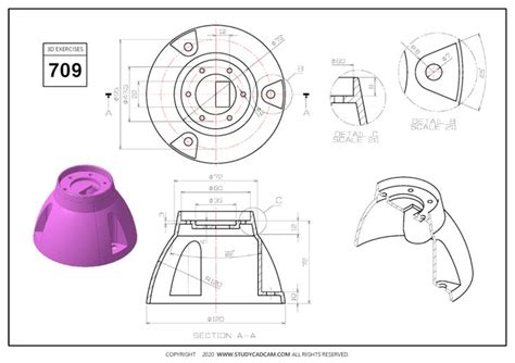 Solidworks Tutorial Practise Basic Exercise 3d Model Exercise Model