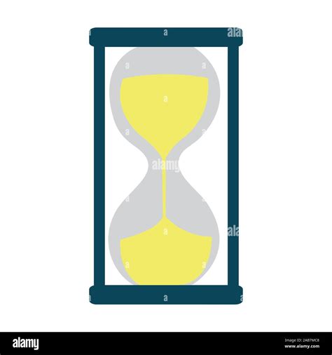 Hour Glass Sand Falling Passing Stock Vector Images Alamy