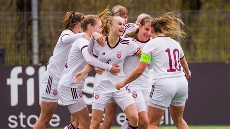 Latvijas U19 Futbolistes Iesit Piecus Vārtus No A Līgas Izkritušajai