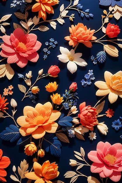 Premium Ai Image Cute Floral Pattern In The Small Flowers Seamless