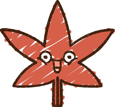 Leaf Chalk Drawing 44928882 Png