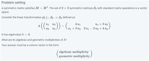 Solved The Answer Is 2 2 As A Column Vector Can You Chegg Com