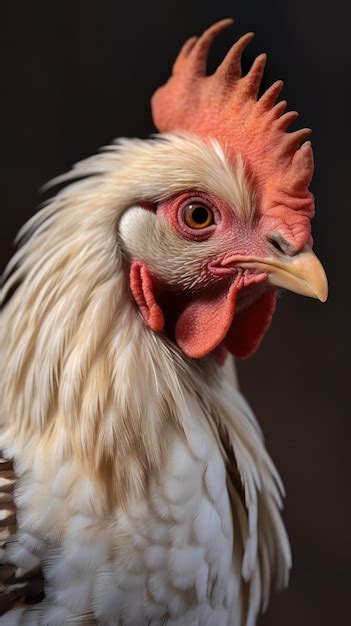 Premium Ai Image Chicken Close Up Ai Generative