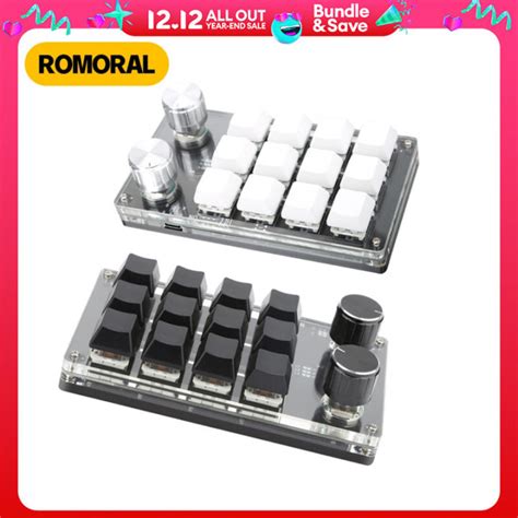 Macropad Macro Mechanical Keyboard Mini Gaming Custom Programming Knob Keypads Red Switch