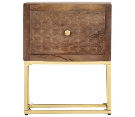 VidaXL Table De Chevet X X Cm Bois De Manguier Massif VidaXL Fr