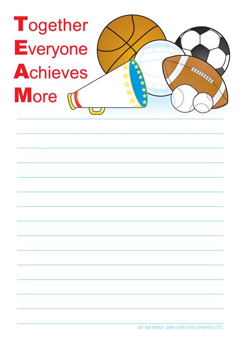 Large Notepad Team Creative Shapes Etc