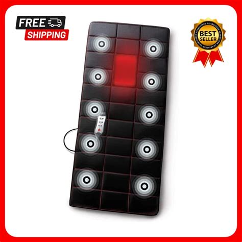Homedics Full Body Heated Vibration 10 Motor Massage Mat Programmable