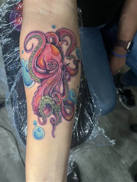 Octopus Thigh Tattoo