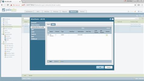 My Palo Alto Networks PCNSE Journal Configuring Static Route And OSPF On A Palo Alto Networks