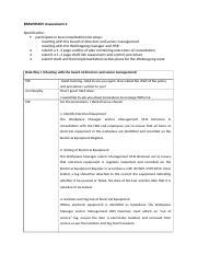 BSBWHS605 Assessment 2 Docx BSBWHS605 Assessment 2 Specification