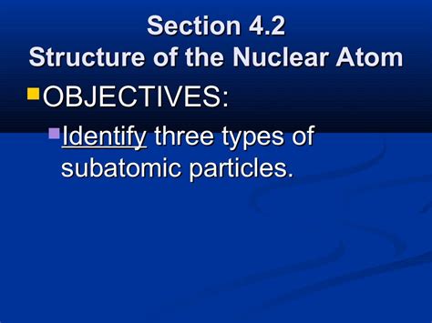 Chapter 4 Atomic Structure